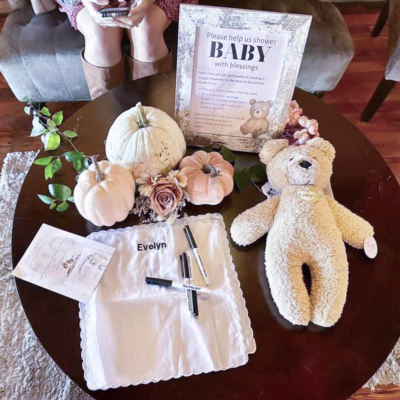 Blessing Bear | Personalized Teddy Bear for Baby Shower – The Graceful ...