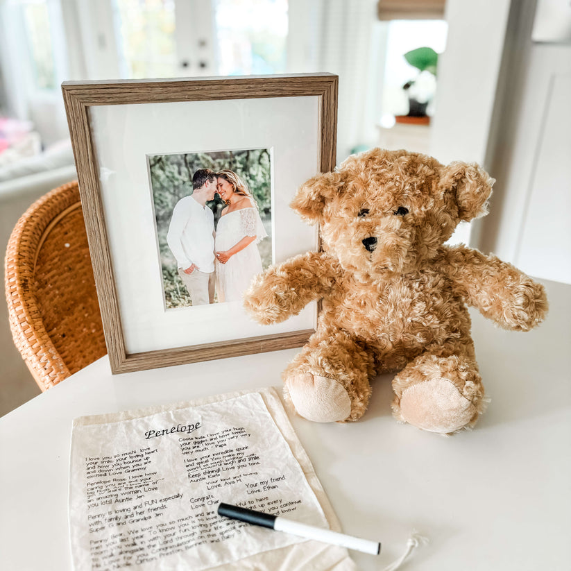 Blessing Bear | Personalized Teddy Bear for Baby Shower – The Graceful ...